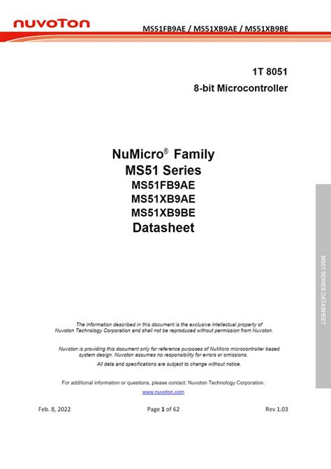 Nuvoton Microcontroller Ms51da9ae Nuvoton Controller Importer From New Delhi