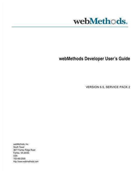 Webmethods Developer Users Guide Software Ag Documentation