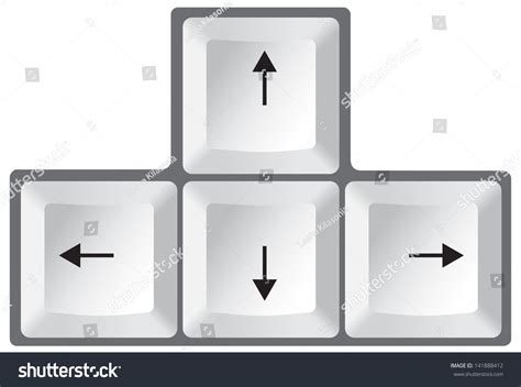 Keyboard Arrows Stock Vector Royalty Free 141888412 Shutterstock