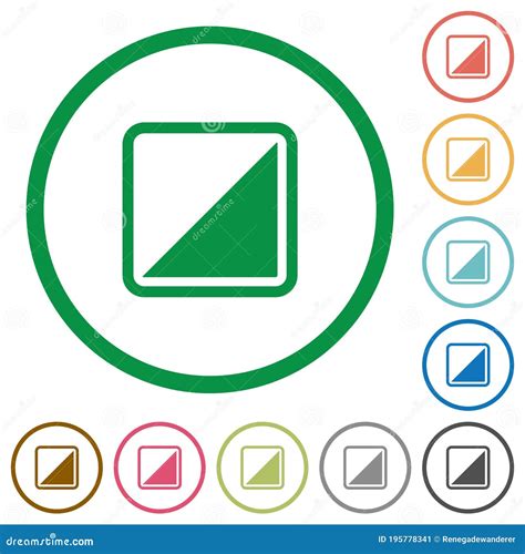 Invert Object Flat Icons With Outlines Cartoon Vector CartoonDealer