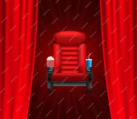 어떤 목적을 위한 영화 시간 멋진 디자인 현실적인 영화 영화 포스터 템플릿 3d 배너 배경 프리미엄 벡터