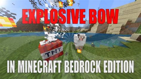 How To Make Explosive TNT Arrows In Minecraft Bedrock Command Block Tutorial