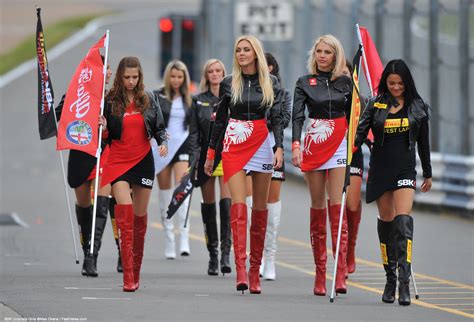 Boots Woman Grid Girls Paddock Girls Promo Girls