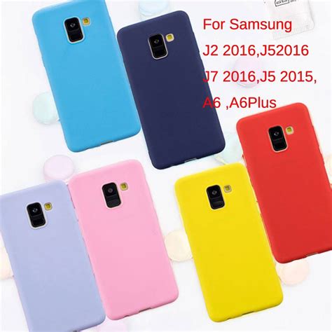 Capa De Silicone Macio Para Samsung Galaxy J2 2015 J3 J5 J7 2016 A6