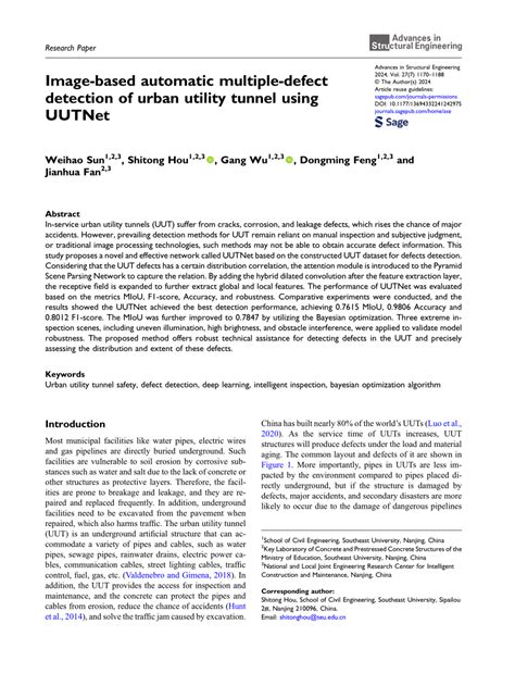 Pdf Image Based Automatic Multiple Defect Detection Of Urban Utility