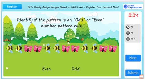 math explanation odd and even number patterns engaging primary