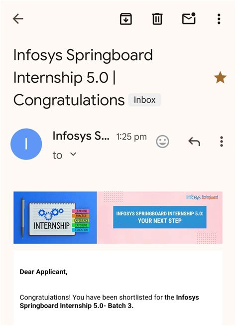 🎉 Officially Interning At Infosys Springboard Yeah You Heard It Right Im Happy To Share