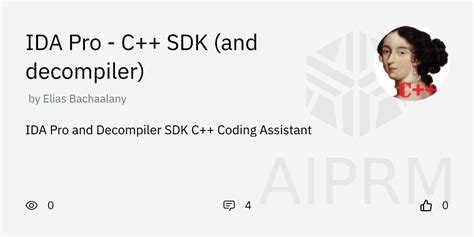 Gpt Ida Pro C Sdk And Decompiler By Elias Bachaalany Aiprm For Chatgpt
