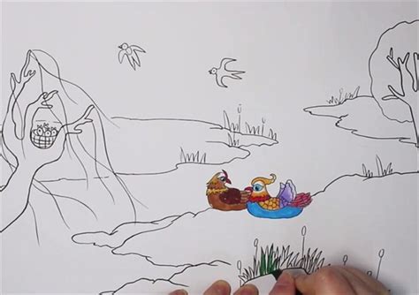 绝句其二简笔画 绝句怎么画简笔画 绝句画成一幅画简笔画 大山谷图库