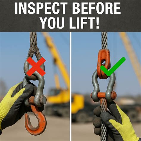 Crane Rigging Safety Tip Inspect Slings Hooks Shackles All Purpose Crane Training Posted On