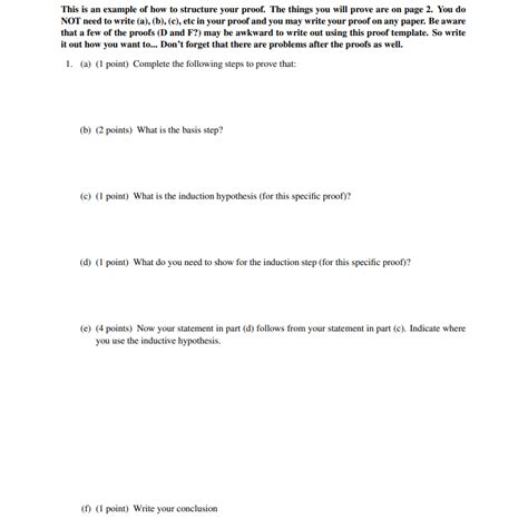 This Is An Example Of How To Structure Your Proof Chegg Com