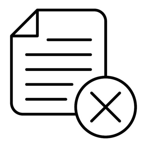 Premium Vector Delete Icon