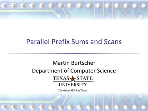 Ppt Parallel Prefix Sum Techniques Overview Powerpoint Presentation Free Download Id8799041