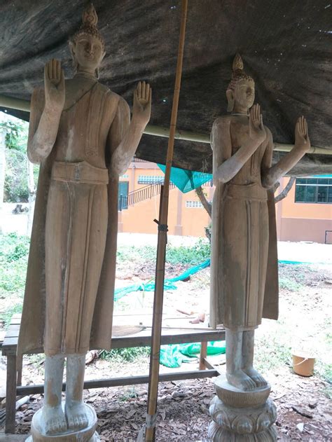 วัดป่าดอยภูคา วันพุธ ที่ ๒๙ พฤษภาคม ๒๕๖๒ รายงานความคืบหน้าล่าสุด ของการแกะสลักพระพุทธรูปบางห้าม