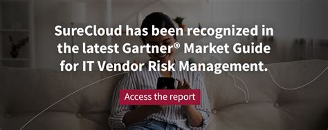Gartner® Market Guide For It Vendor Risk Management I Surecloud