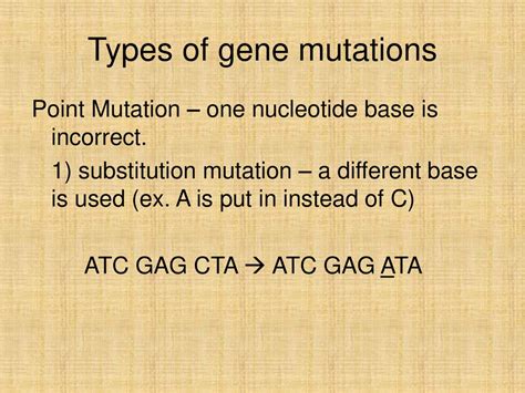 Mutations Ppt Download