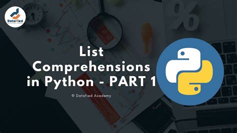 List Comprehensions In Python Part 1 Youtube