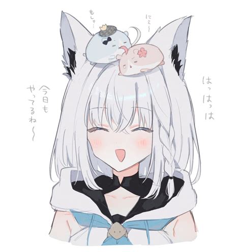 Shirakami Fubuki Hoshimachi Suisei Sakura Miko And Shirakami Fubuki Hololive Drawn By