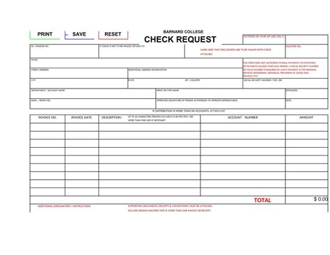 Free Printable Check Request Form Templates [pdf Word Excel]