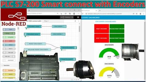 Plc S7 200 Smart Connect With Encoders And Show On Node Red Dashboard