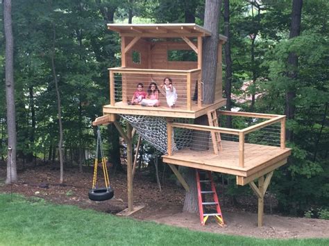 Cedar Stage Treehouse Modern Deck Boston By Living Edge Treehouses Edible Landscapes