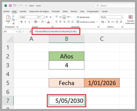 Cómo Sumar Años Meses O Días A Una Fecha En Excel