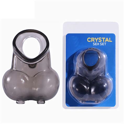Two Colors Male Stimulation Ball Stretcher Scrotum Enhancer Lasting