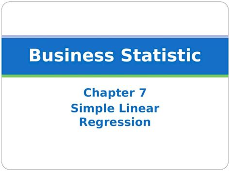 Ppt Ch 6 Simple Regression Dokumentips