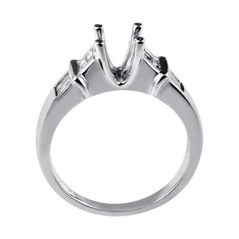 Princess Cut Semi Mount Settings 2 For Sale On 1stdibs