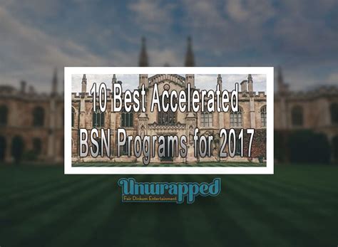 10 Best Accelerated Bsn Programs For 2017 Australia Unwrapped