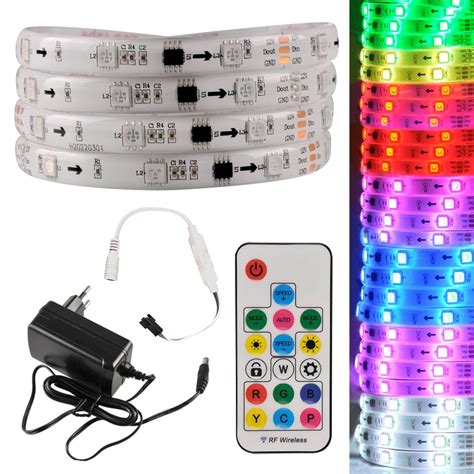 Kit Banda Led Rgb L M W Cu Telecomanda Si Incarcator