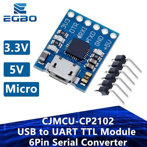 PCS EGBO CJMCU CP MICRO USB To UART TTL Module Pin Serial Converter UART STC Replace