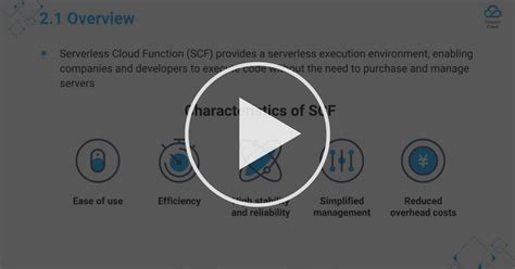 overview of serverless cloud function scf serverless architecture coursera