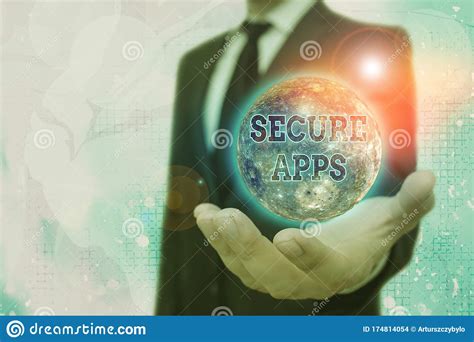 Conceptual Hand Writing Showing Secure Apps Business Photo Text Protect The Device And Its Data