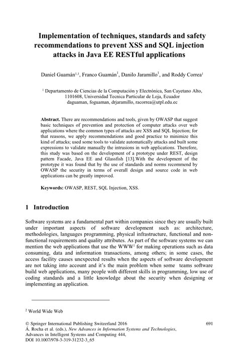 Pdf Implementation Of Techniques Standards And Safety