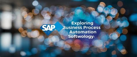 Sap Business Process Automation Software Exploring Future Technology Stock Illustration