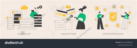 Application Service Abstract Concept Vector Illustration Stock Vector