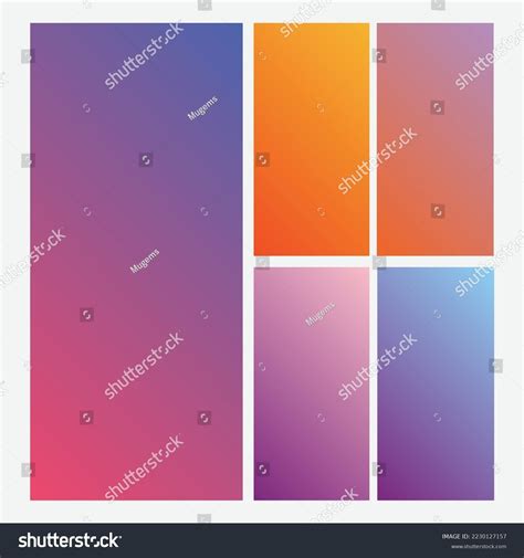 Set Swatches Colorful Gradient Vibrant Background Stock Vector Royalty Free 2230127157