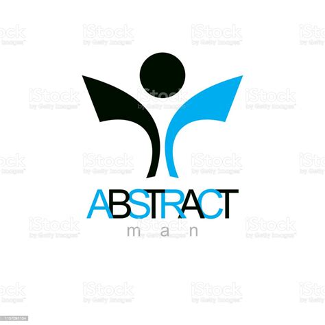 기쁘게 추상적 인 개인의 벡터 그림으로 손을 들어 올릴 수 있습니다 자유 개념 행복 은유 기호입니다 비즈니스 혁신 아이디어 창조적 인 기호 0명에 대한 스톡 벡터 아트 및