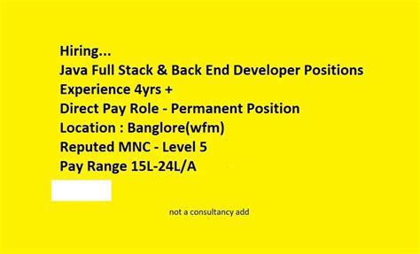 Hiring Java Javadeveloper Javafullstackdeveloper