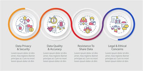 Multicolor Data Democratization Vector Infographics Template With Linear Icons Data