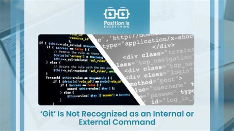 ‘git Is Not Recognized As An Internal Or External Command Operable Program Or Batch File