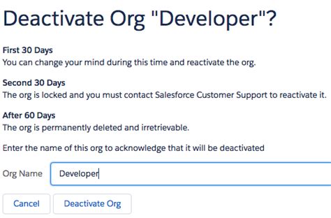 Delete Your Salesforce Developer Org Amigos Technical Notes