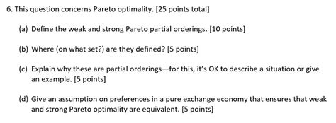 Solved This Question Concerns Pareto Optimality [ 25