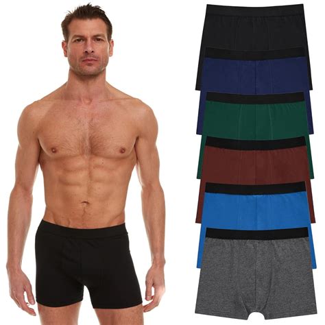 Yacht And Smith 6 Pack Of Mens Boxer Briefs Underwear 100 Cotton