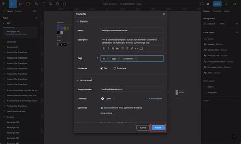 How To Publish A Figma Design File
