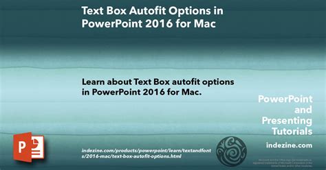 Text Box Autofit Options In PowerPoint 2016 For Mac