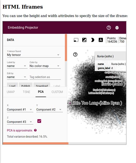 add tensorboard embedding visualization in my own web application · issue 2078 · tensorflow