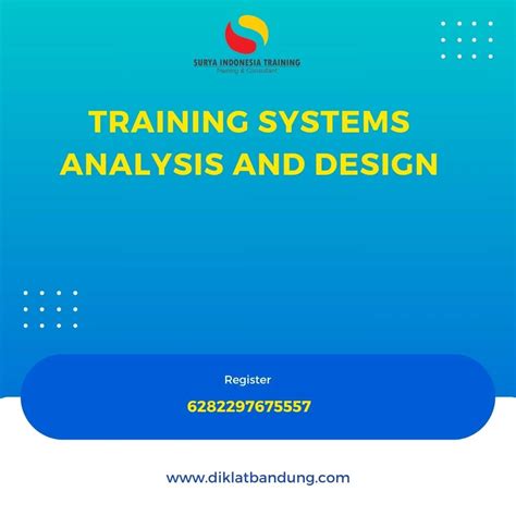 Training Systems Analysis And Design Diklat Bandung