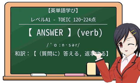 【英単語】answerを徹底解説！意味、使い方、例文、読み方